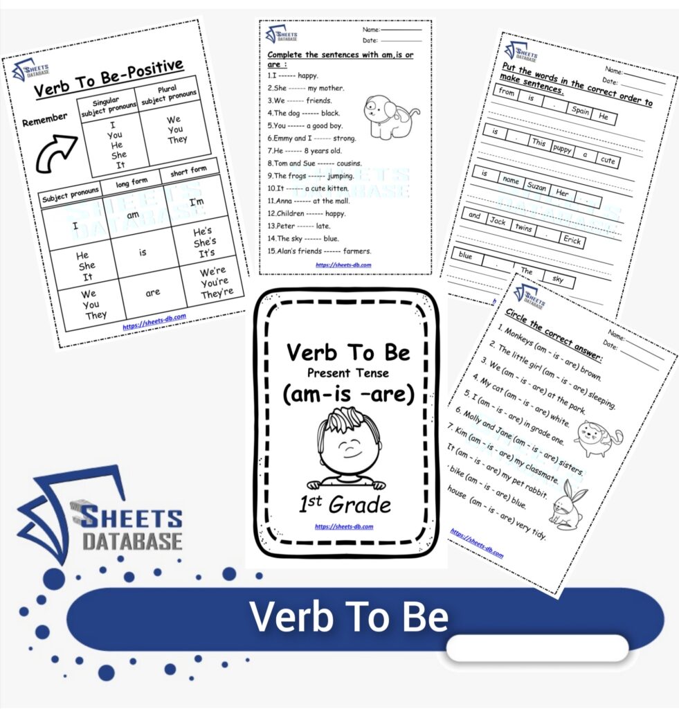 Verb To Be Worksheets – Sheets