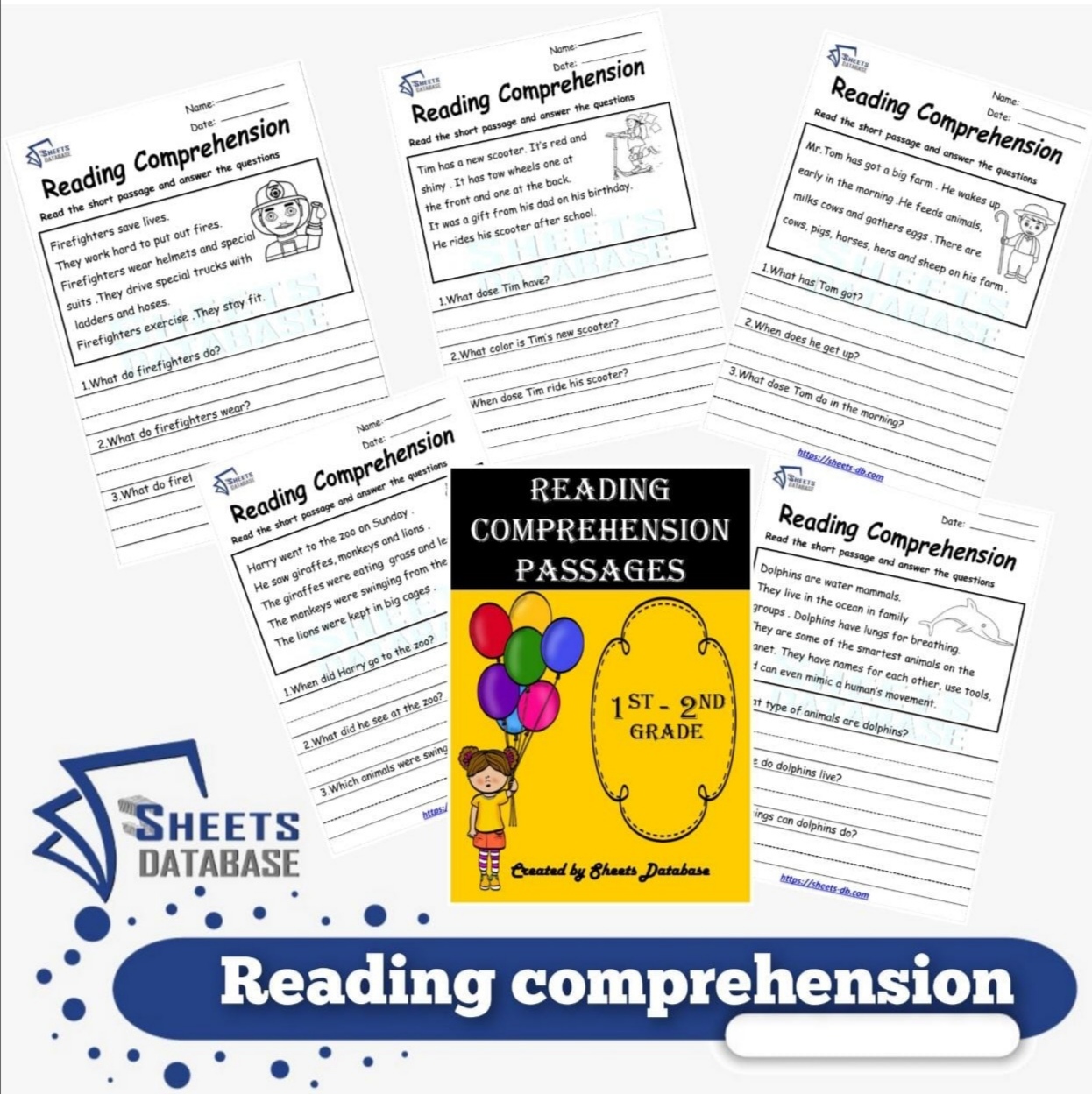 Reading Comprehension 1st 2ndGrade Sheets reading-comprehension-1st-2ndgrade-sheets