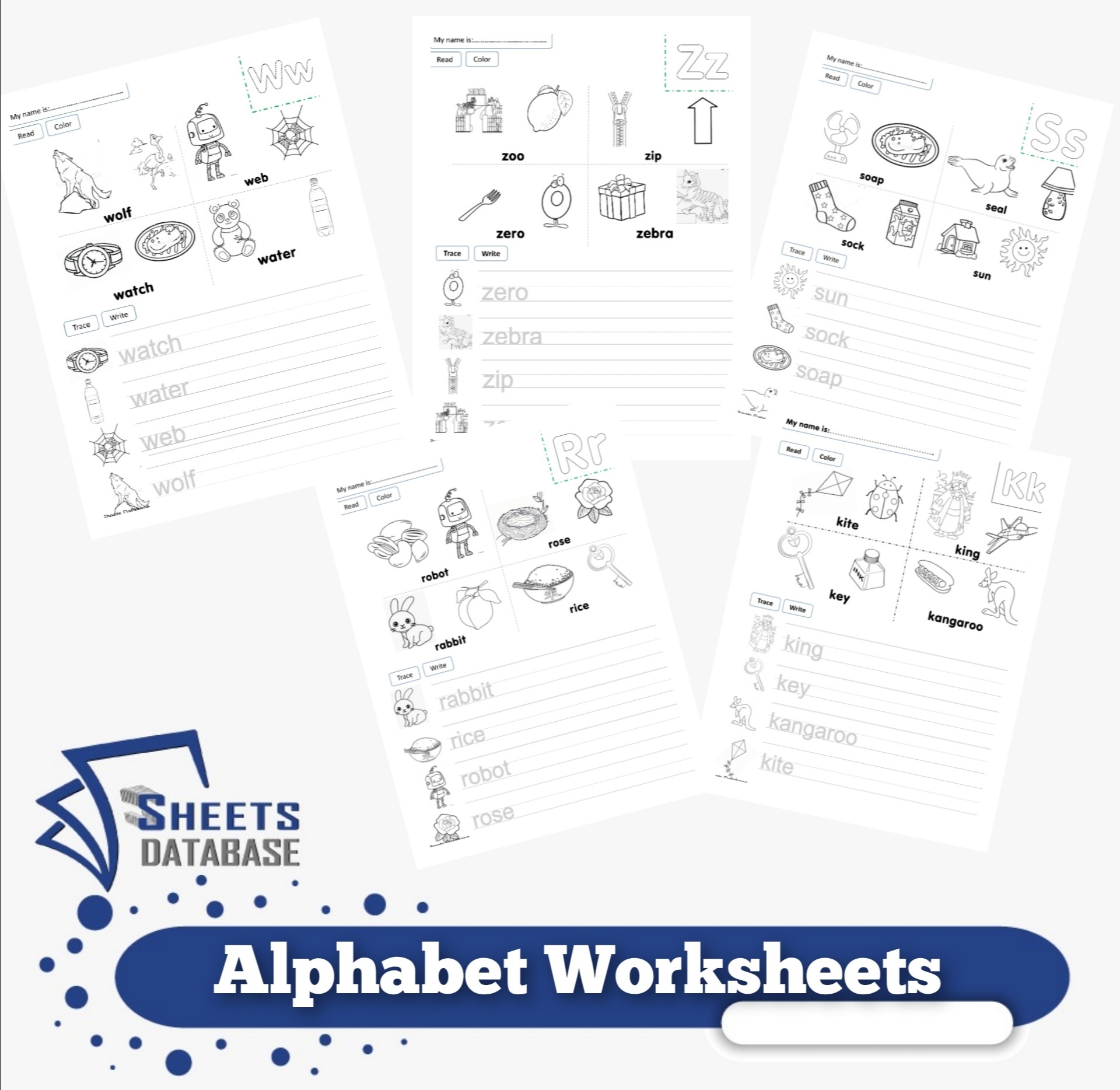 Alphabet Worksheets – Sheets
