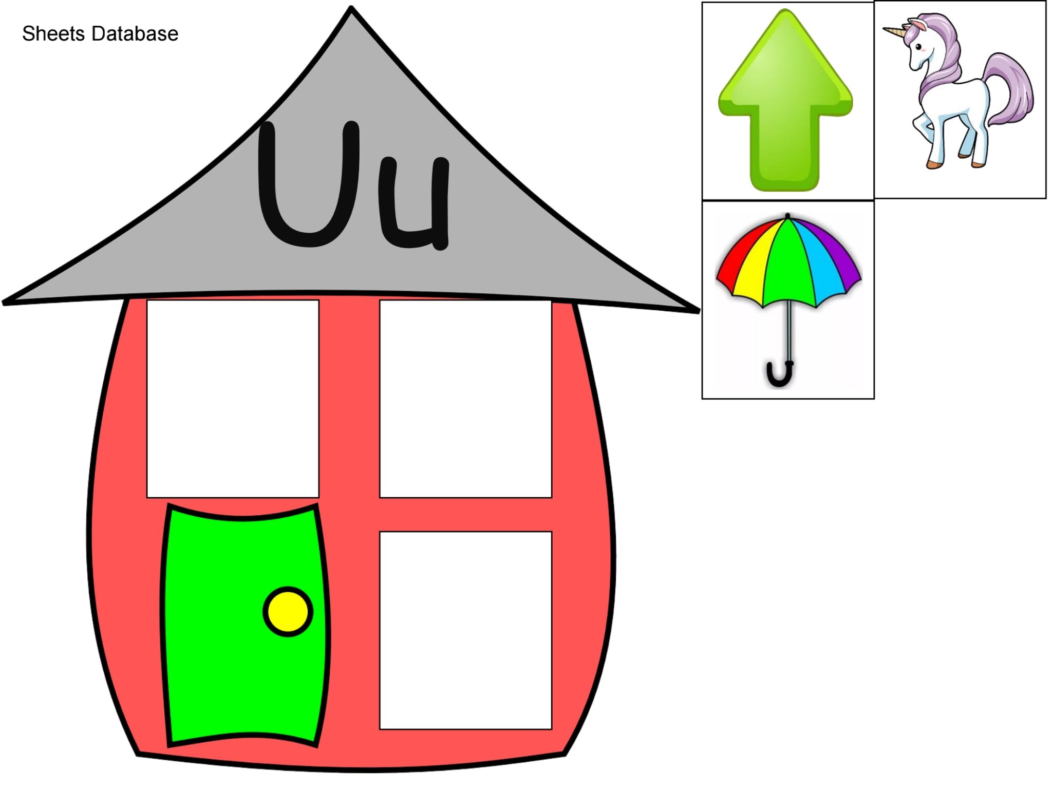 Alphabet Houses – Sheets