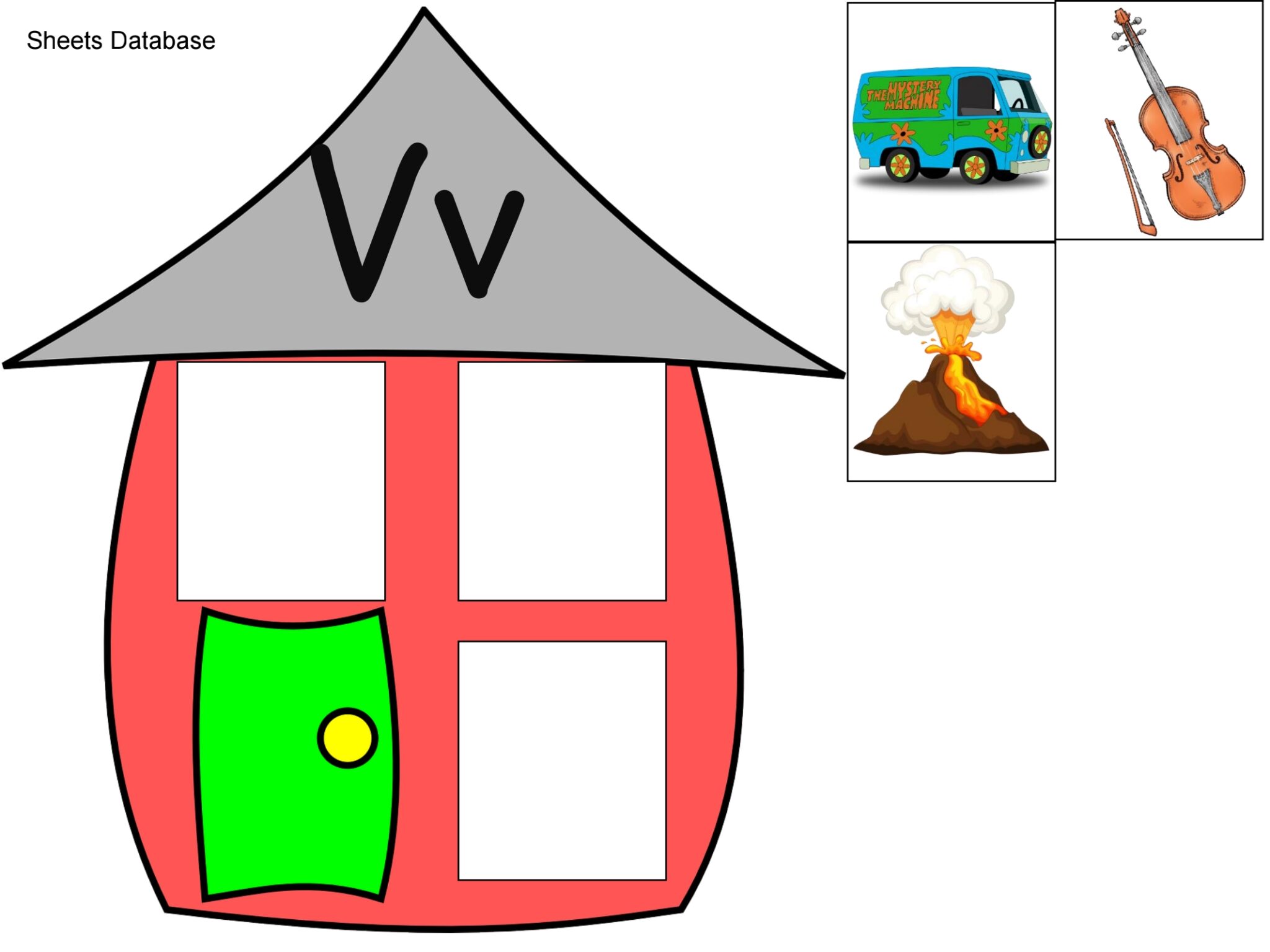 Alphabet Houses – Sheets