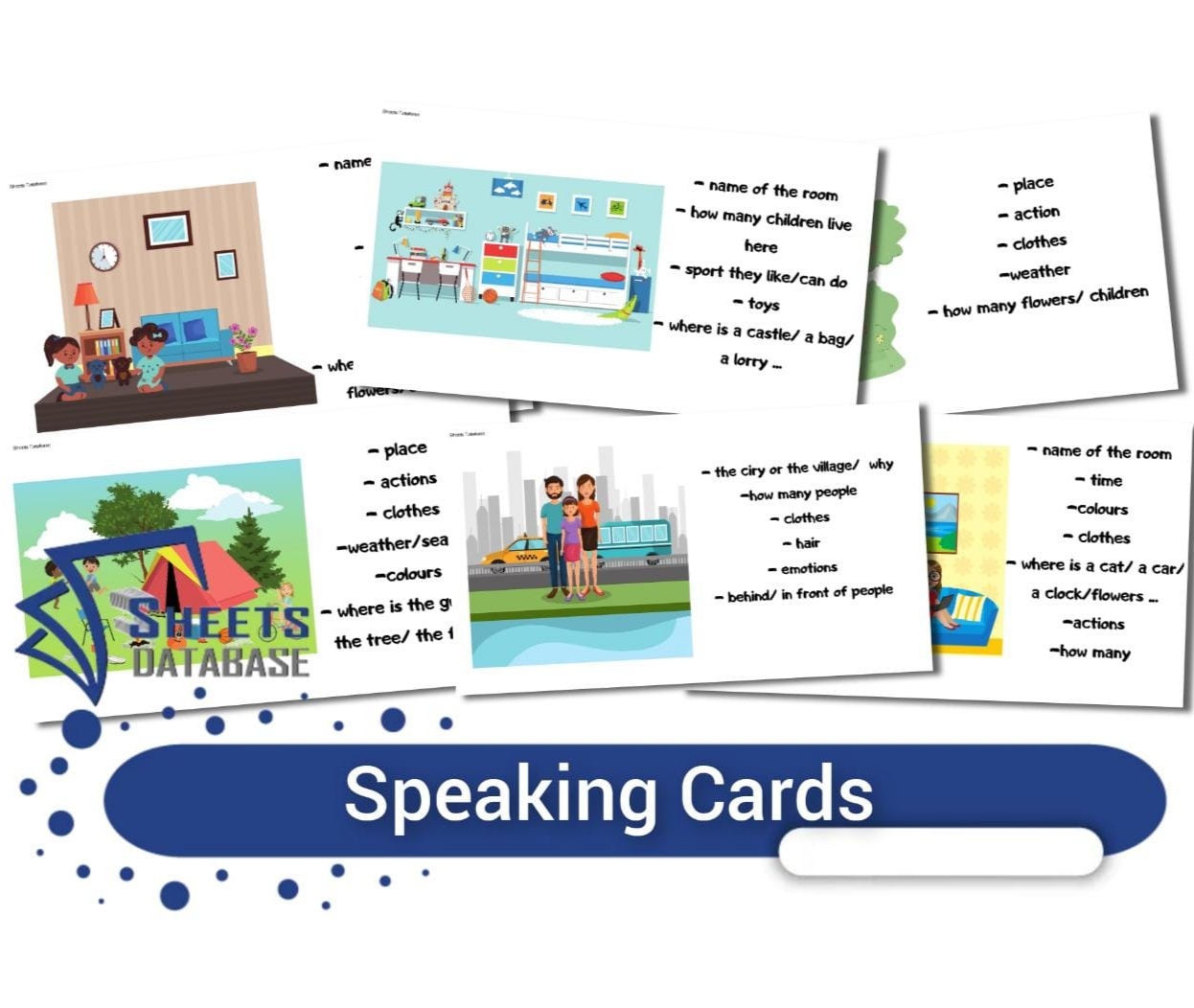 Speaking Cards – Sheets