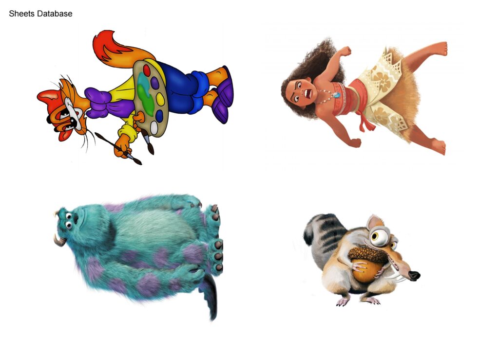 Cartoon Characters – Sheets