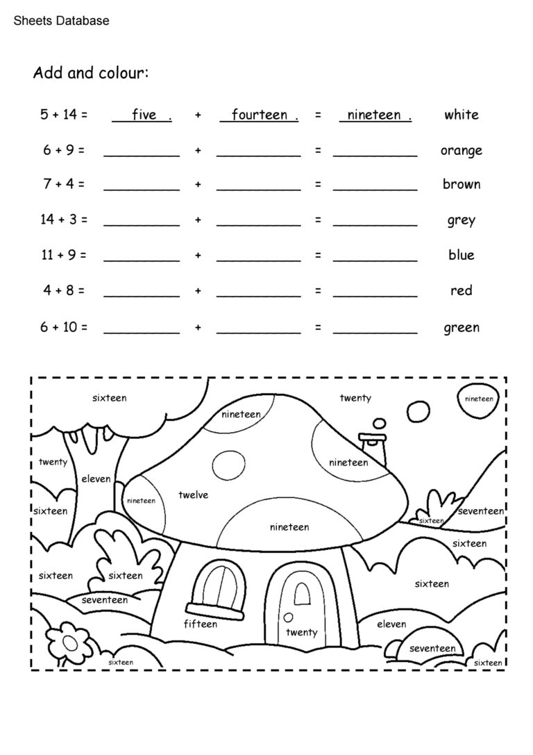 Colors Worksheets – Sheets