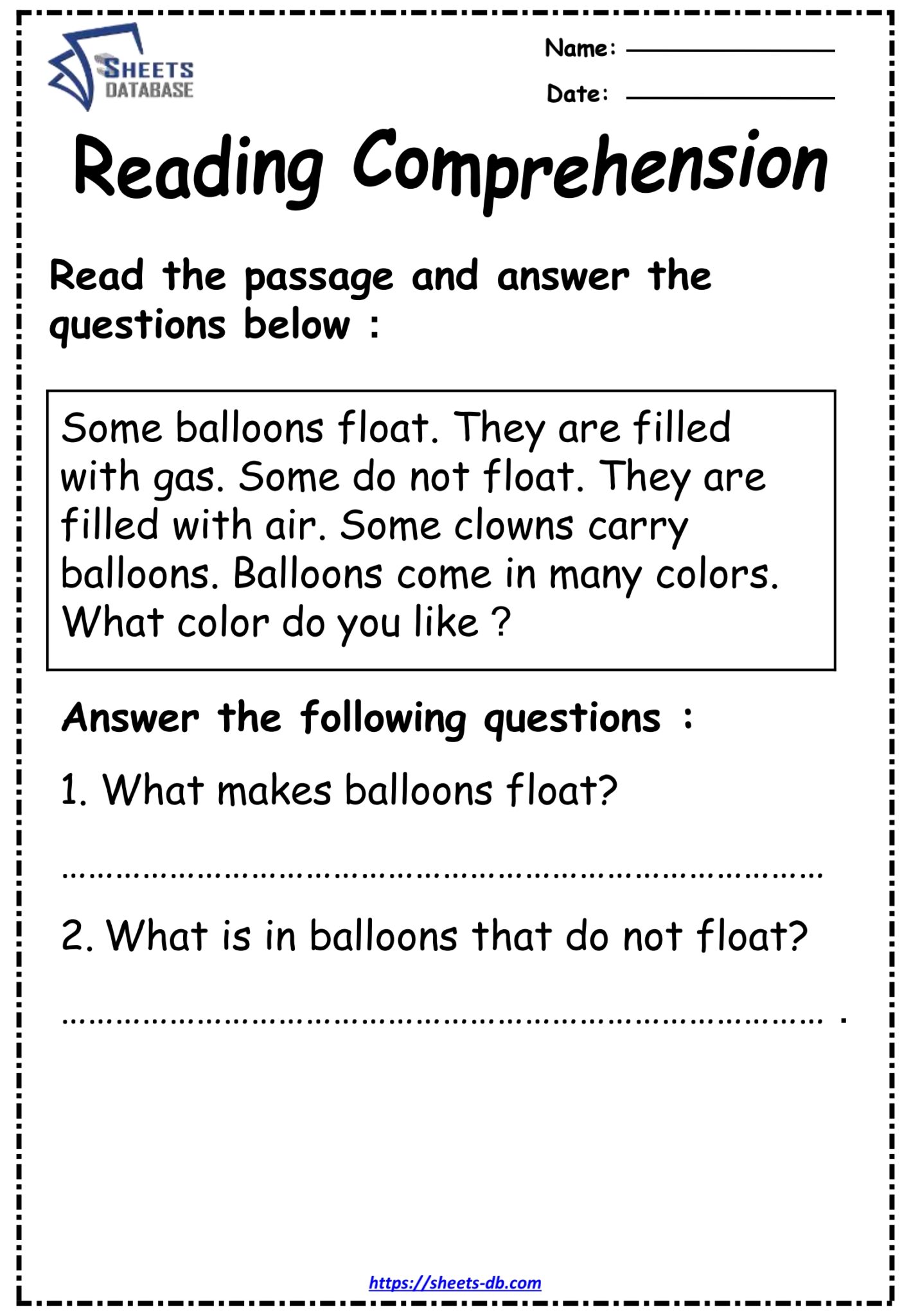 1st Grade Reading Comprehension Sheets 1st Grade Reading Comprehension Sheets