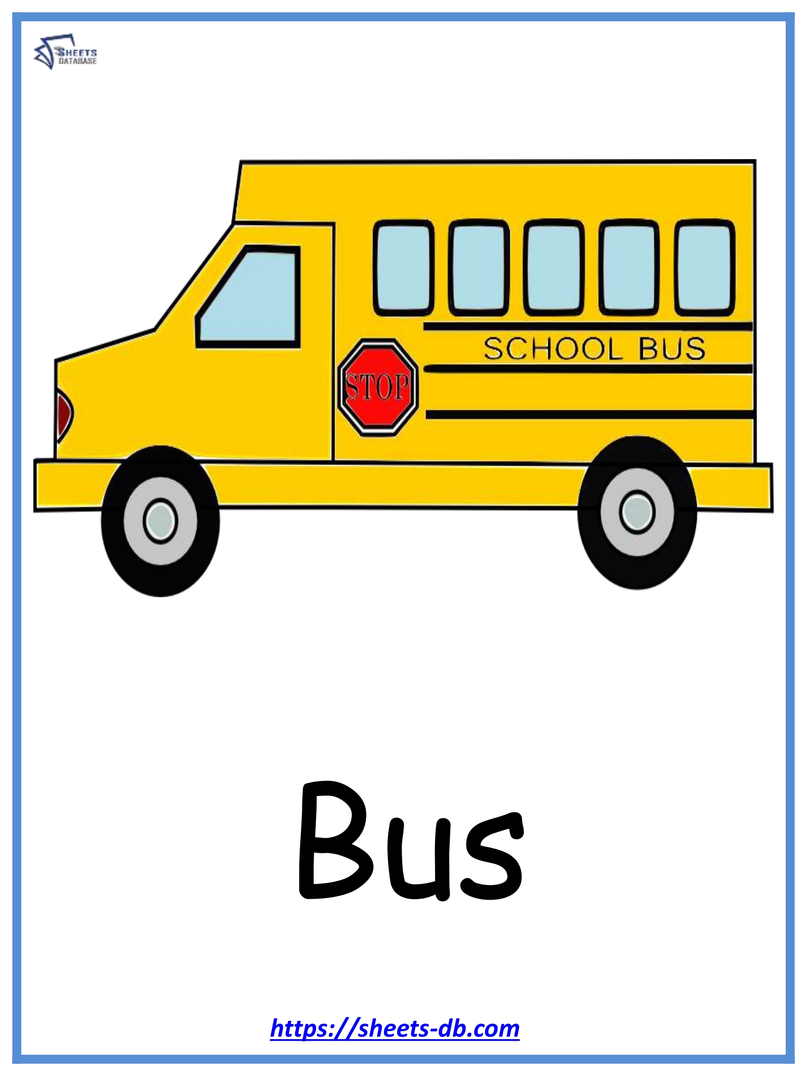 Transportation Flashcards – Sheets