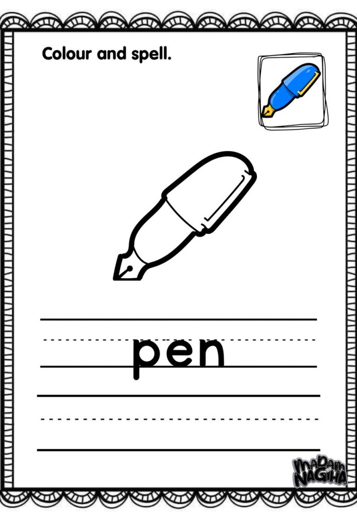 Colour and read – Sheets