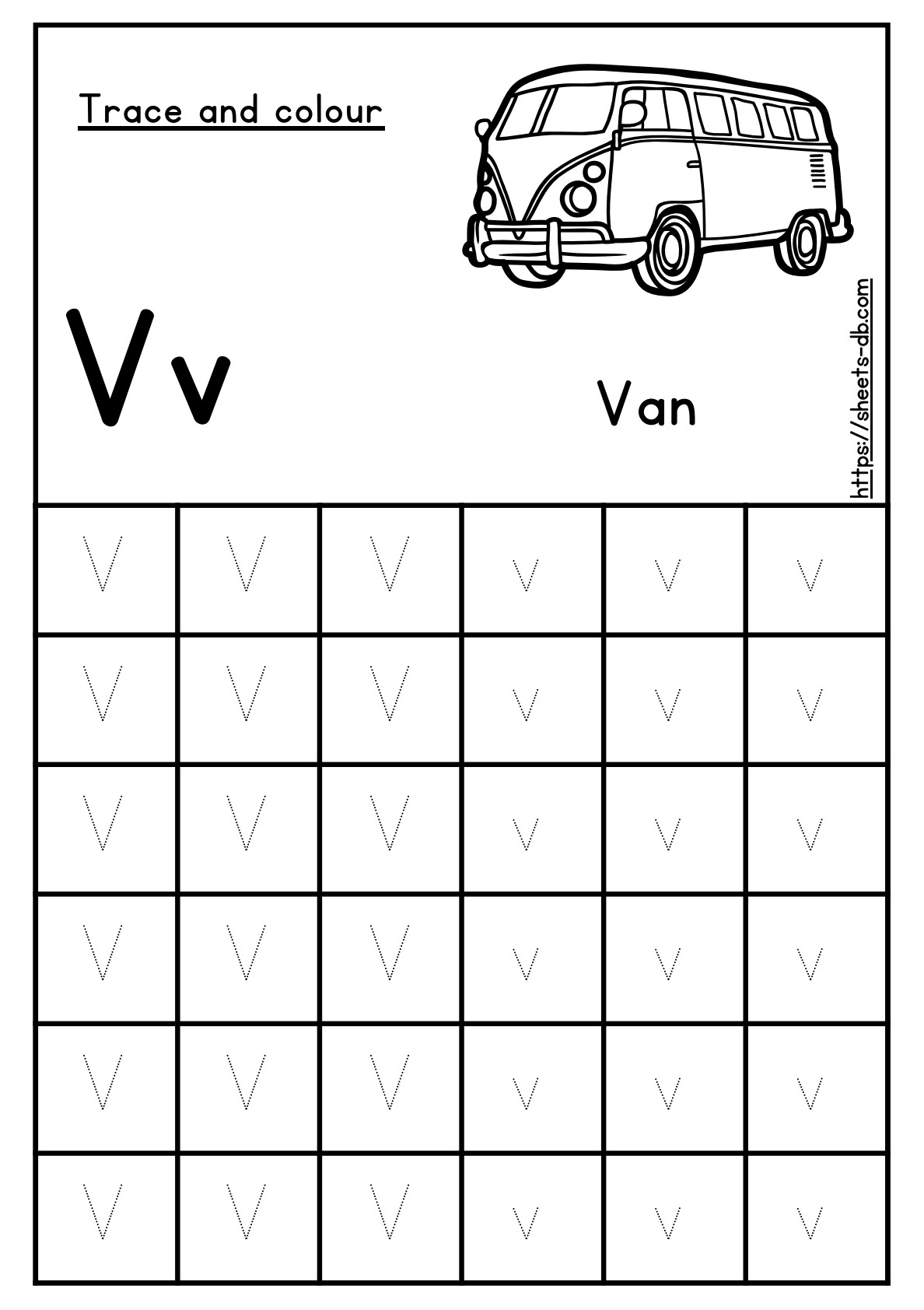 Alphabet worksheets – Sheets