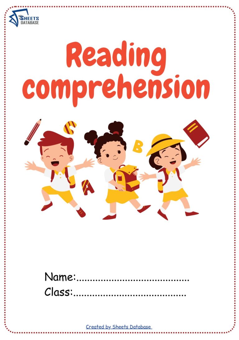 Kindergarten reading comprehension – Sheets