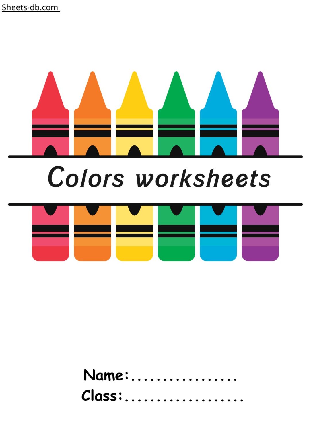 Colors Worksheets – Sheets