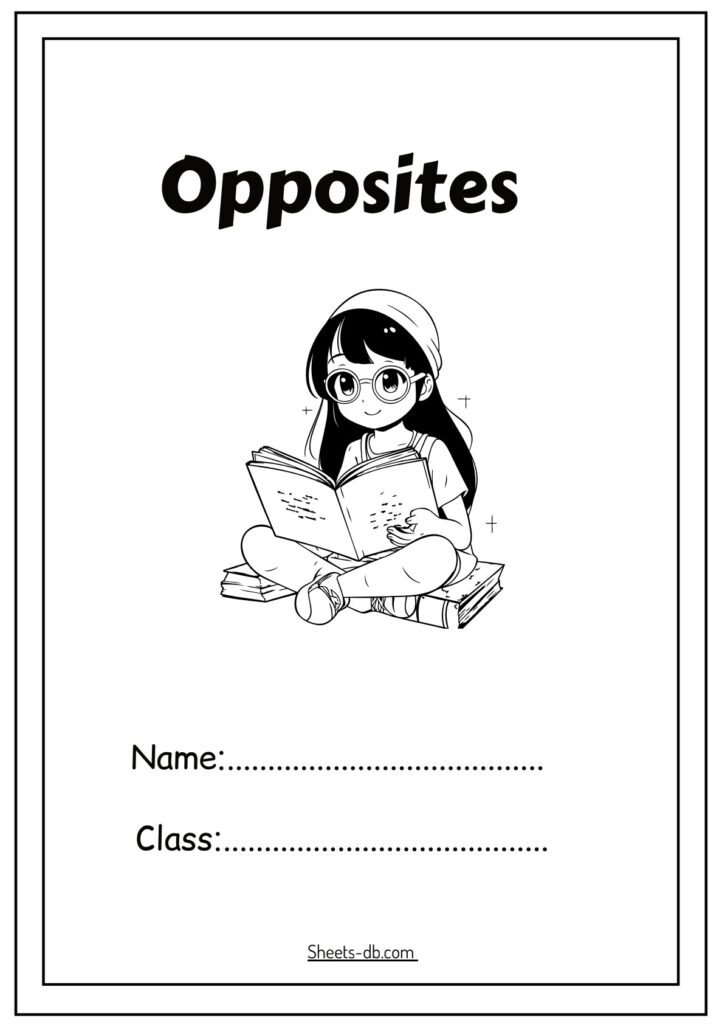 Opposites worksheets – Sheets