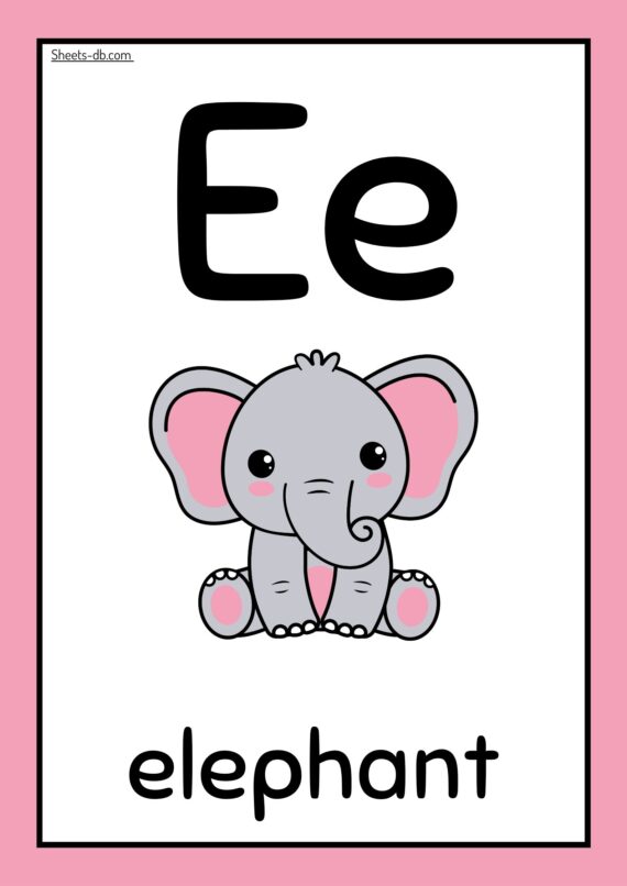 Alphabet Flashcards – Sheets