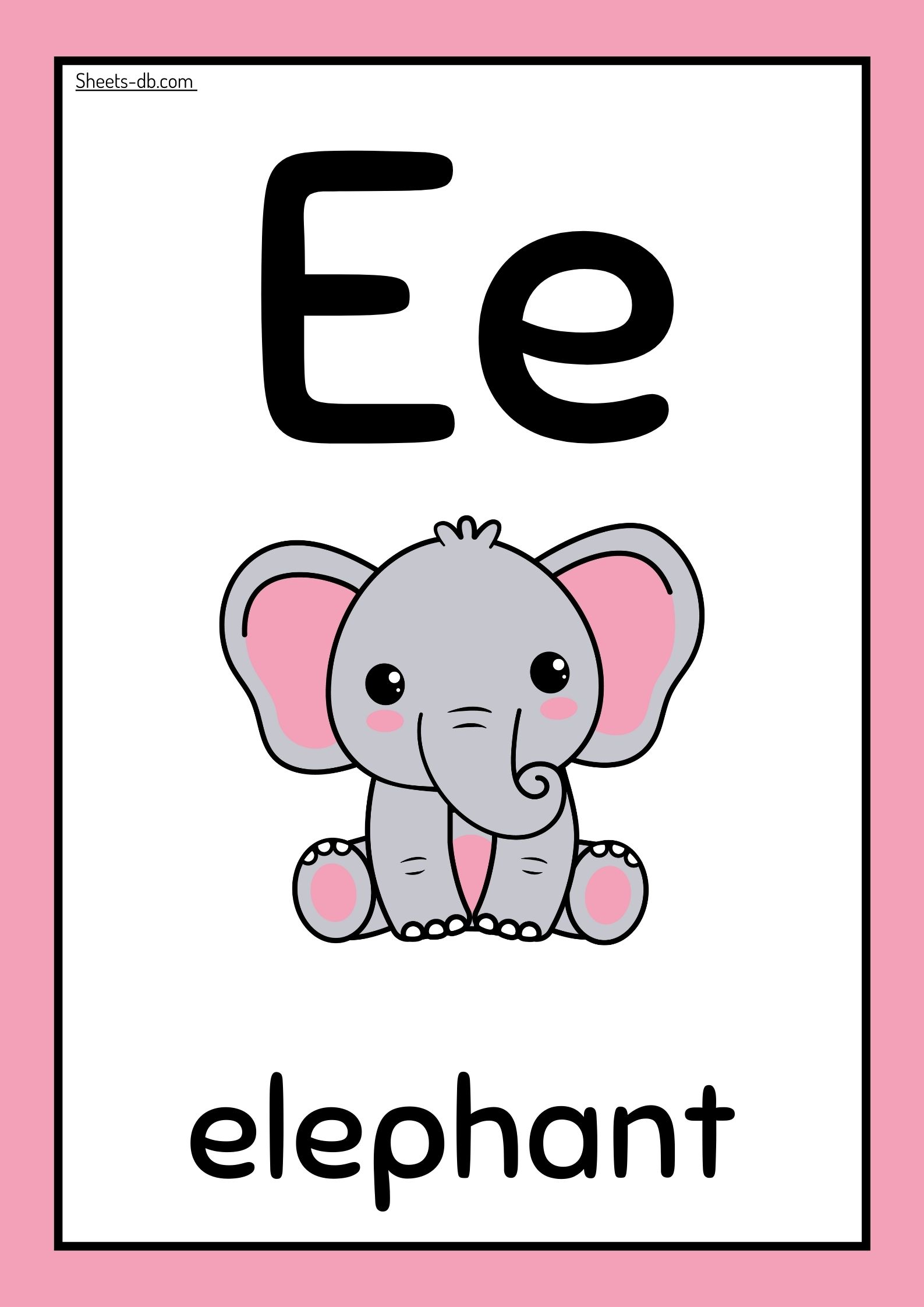 Alphabet Flashcards – Sheets