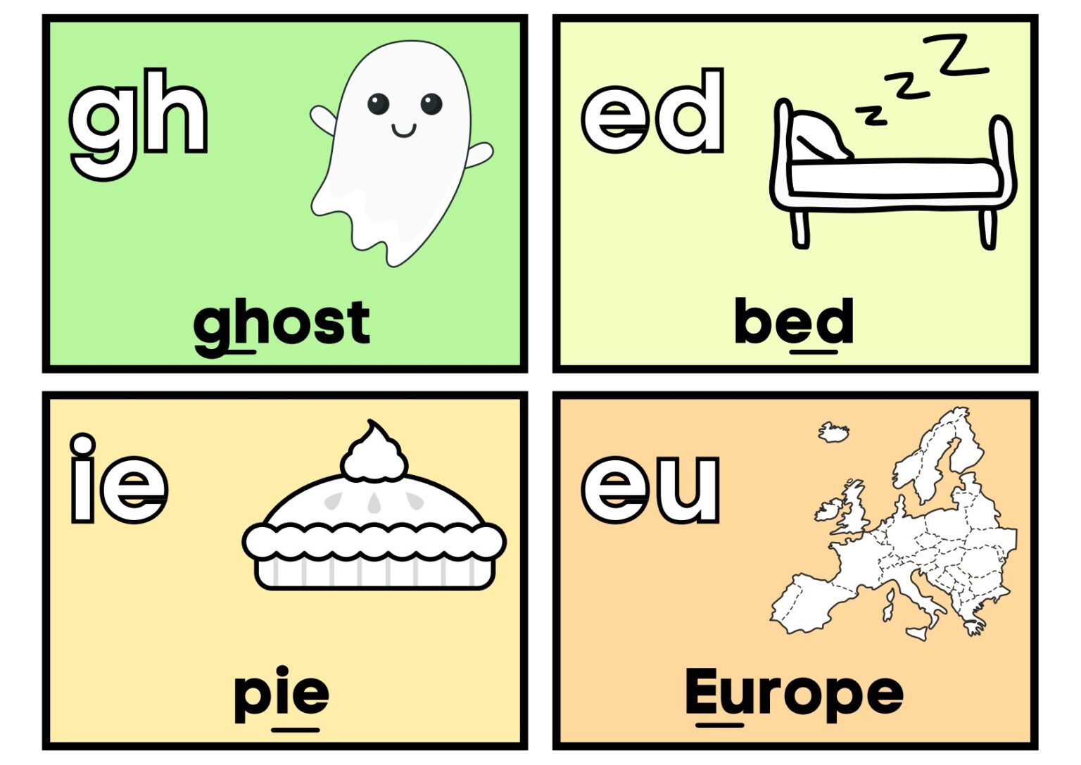 Digraphs – Sheets