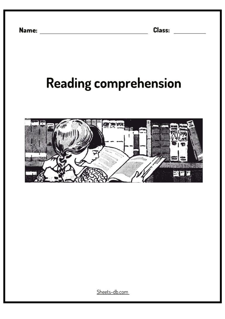 Reading comprehension – Sheets