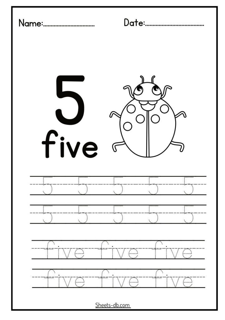 Numbers Tracing Worksheets – Sheets