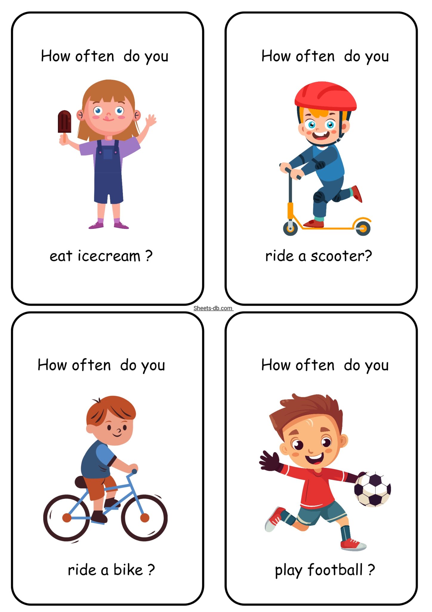 Speaking Cards – Sheets