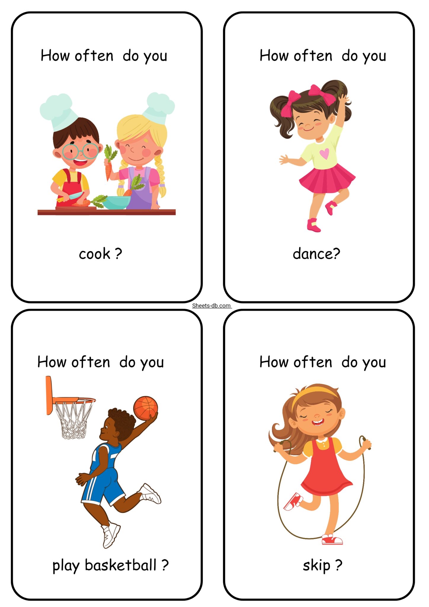 Speaking Cards – Sheets