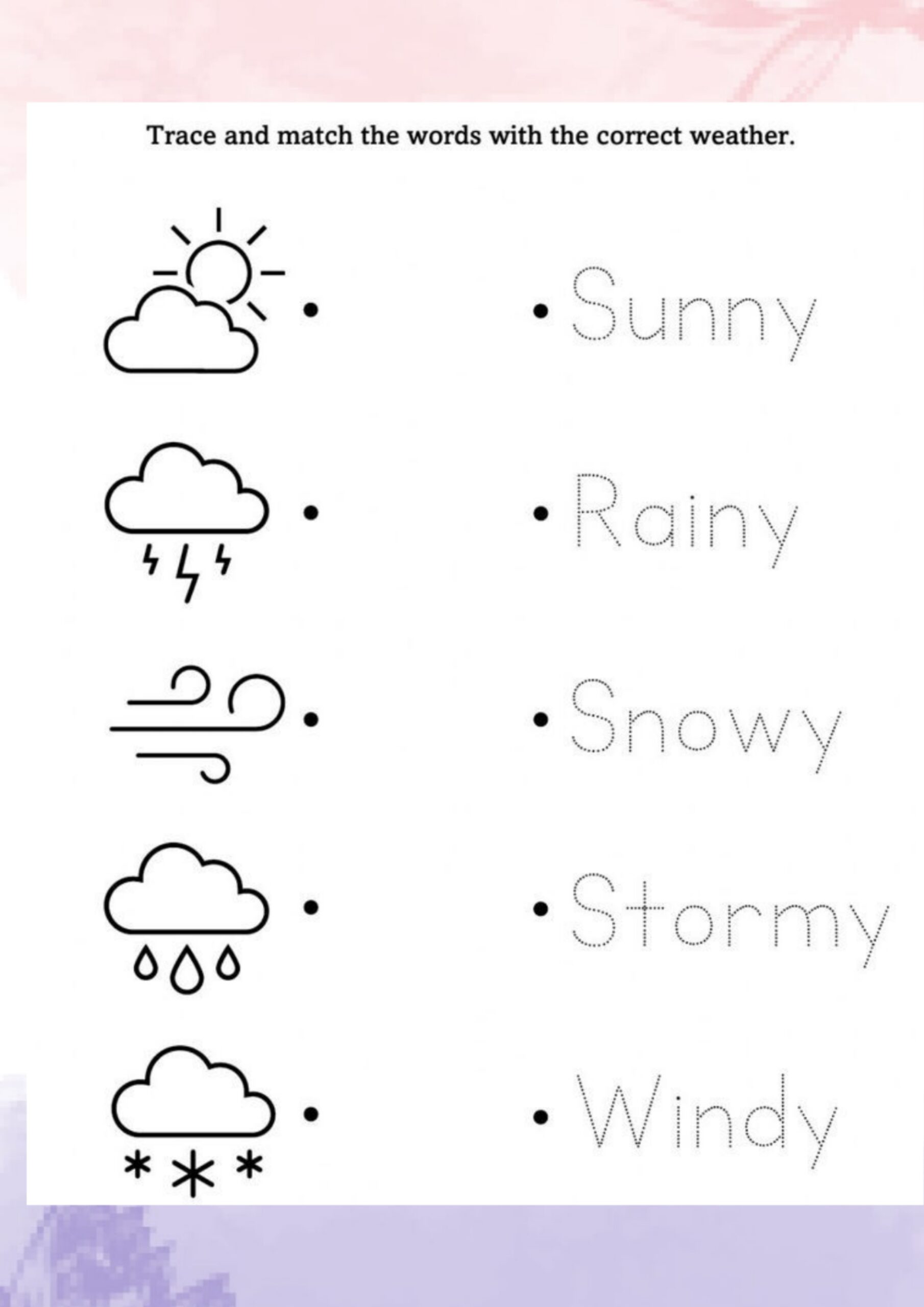 Weather Worksheets – Sheets