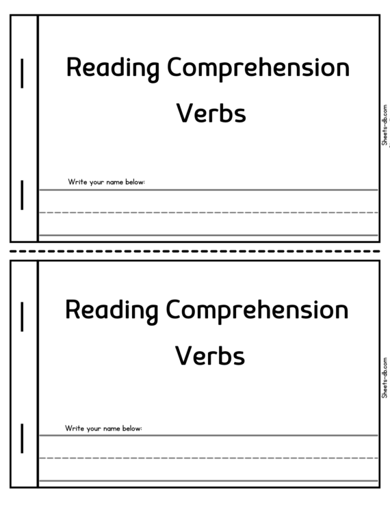 Reading Comprehension Verbs – Sheets